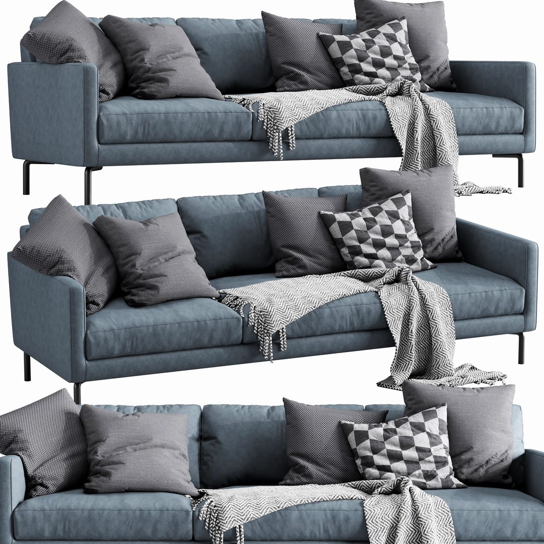 3D Model Interface Luca 3 Seater - TurboSquid 1589301
