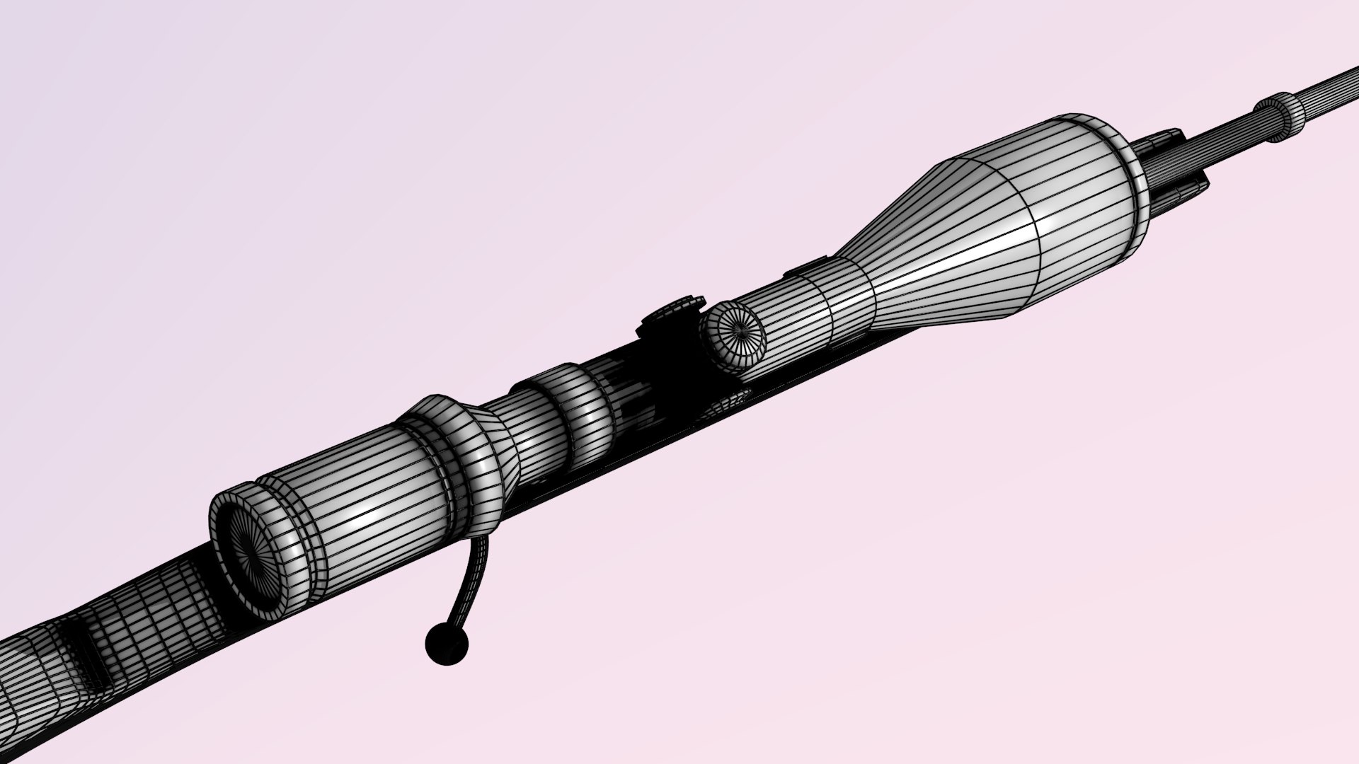3d Model Generic Hunting Rifle