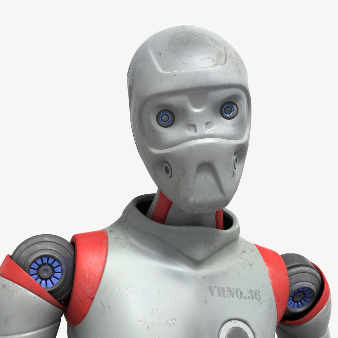 Droid Rigged 3d Model