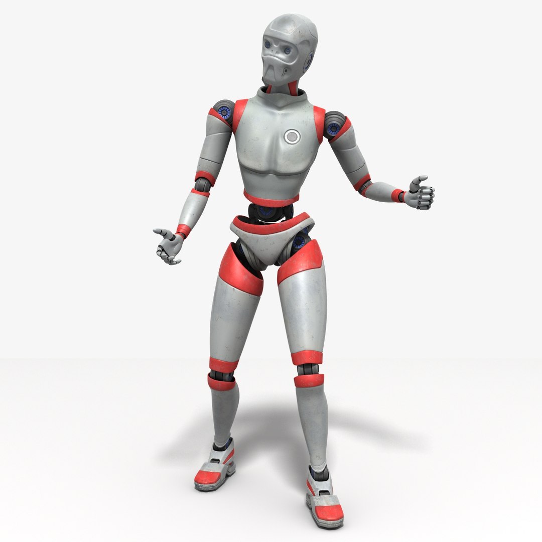Droid Rigged 3d Model