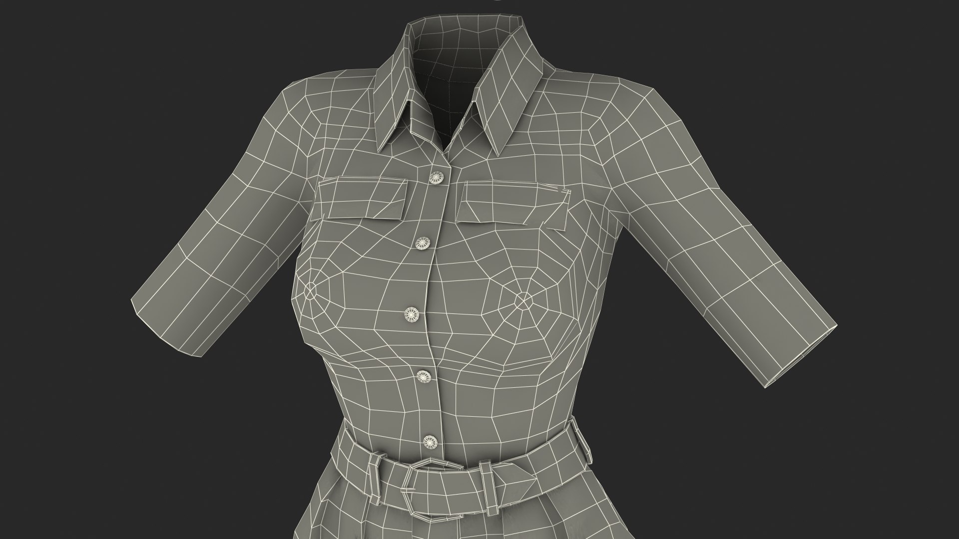 Woman explorer costume 3D model - TurboSquid 1657404