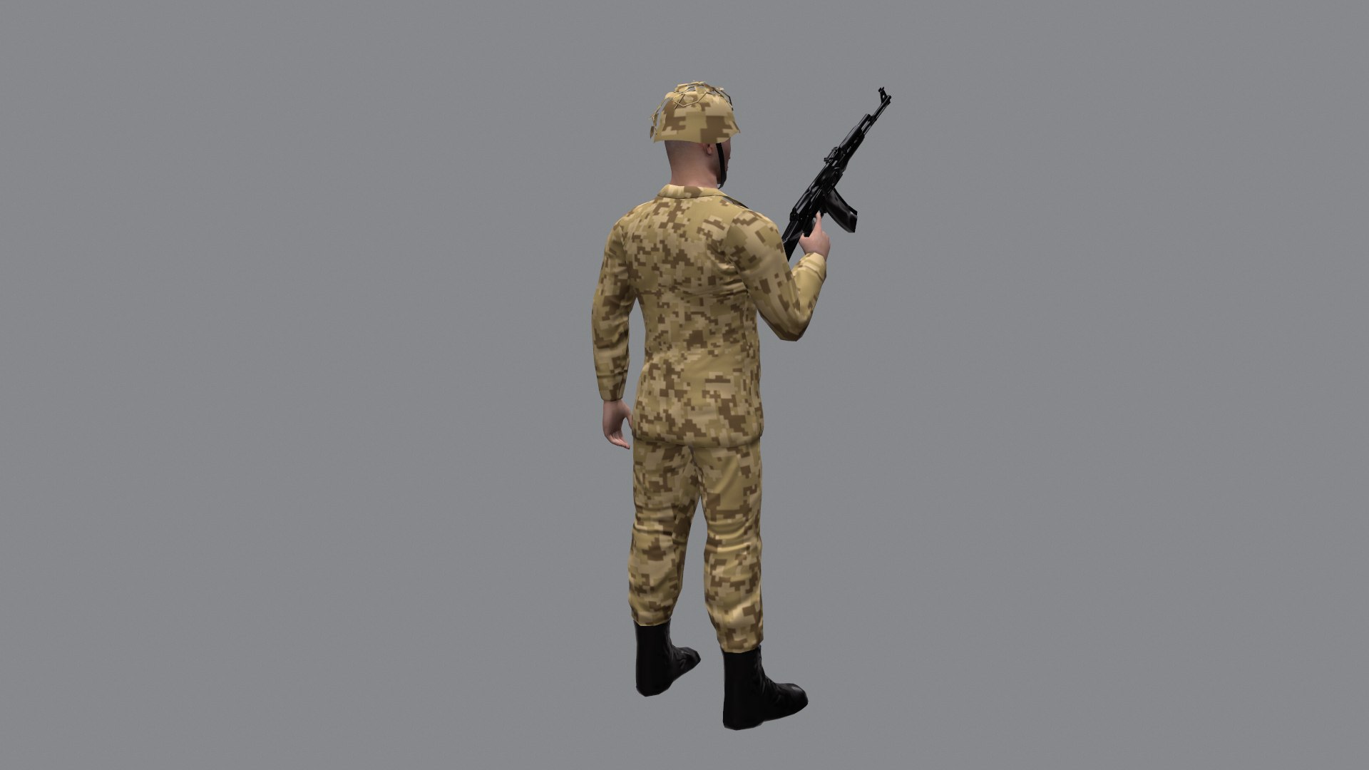 3d Model Soldier Rig