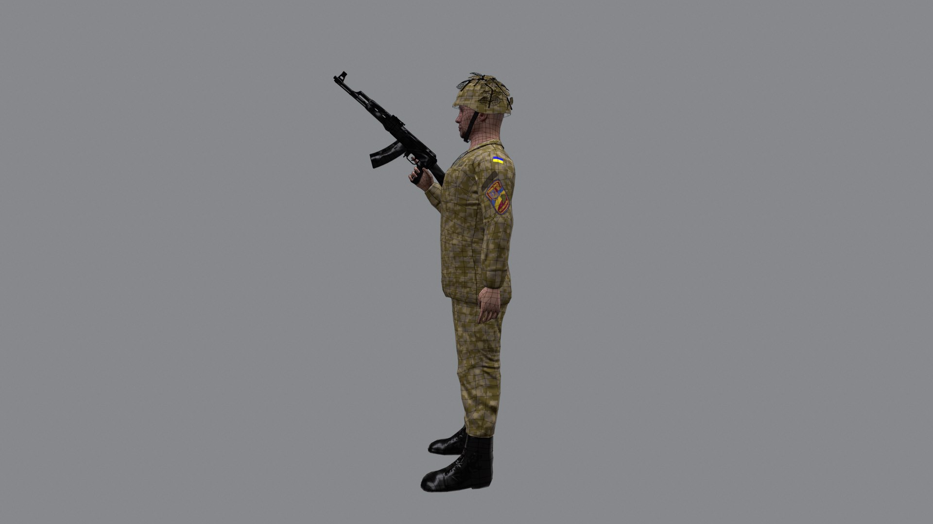 3d Model Soldier Rig