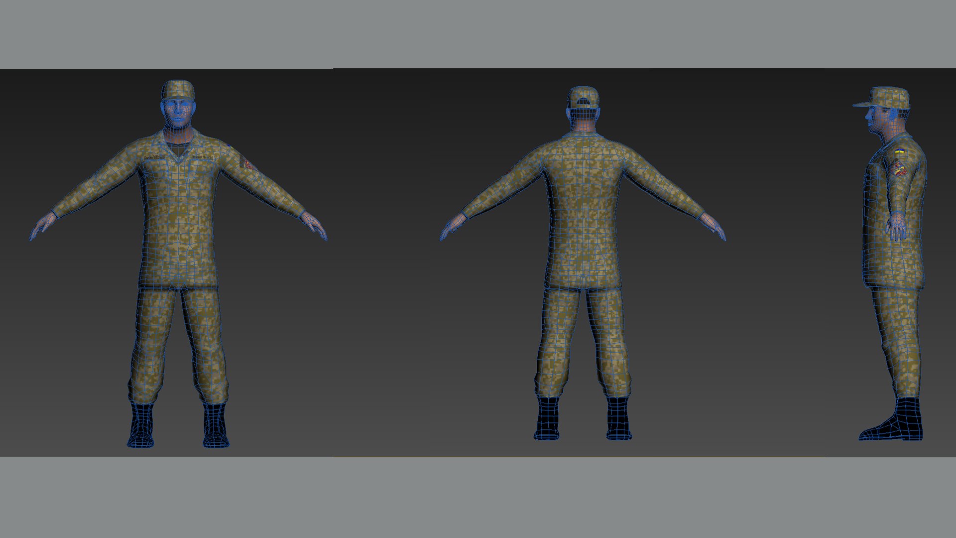 3d model soldier rig