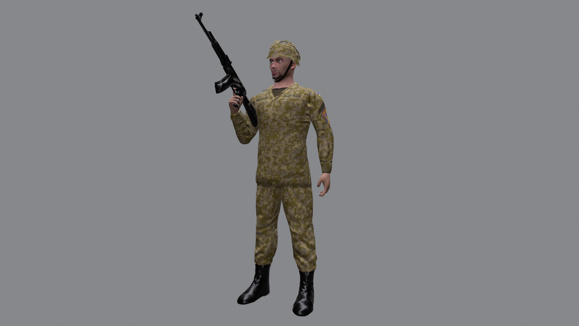 3d Model Soldier Rig