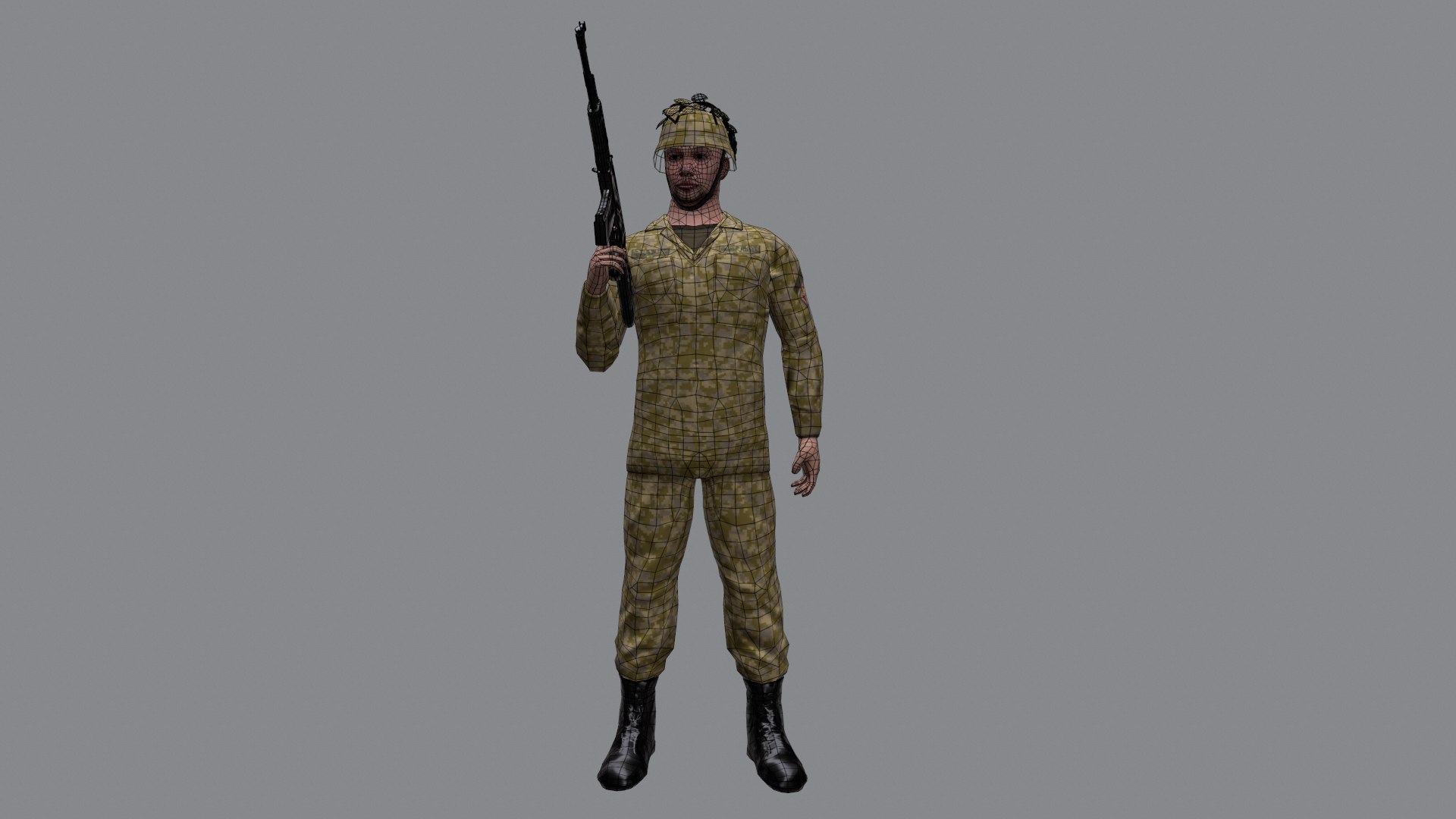 3d Model Soldier Rig