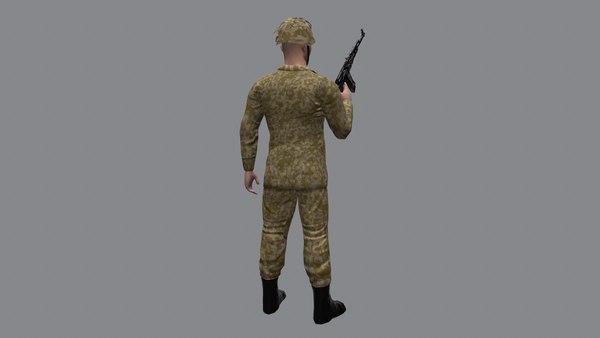 3d model soldier rig