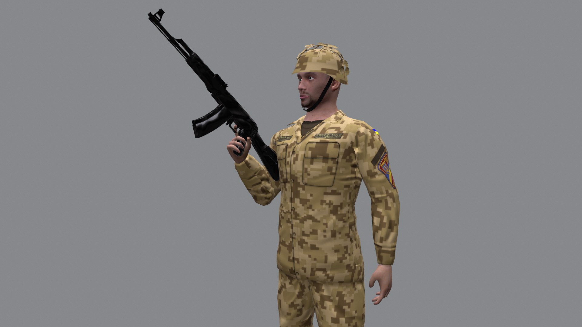 3d Model Soldier Rig