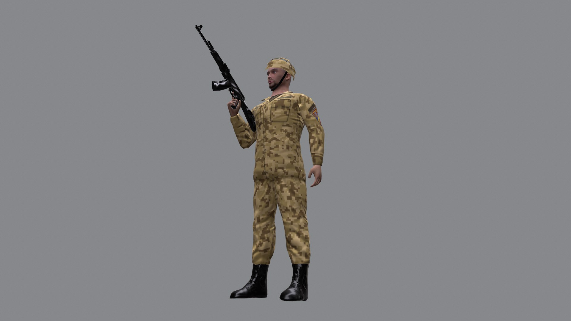 3d Model Soldier Rig