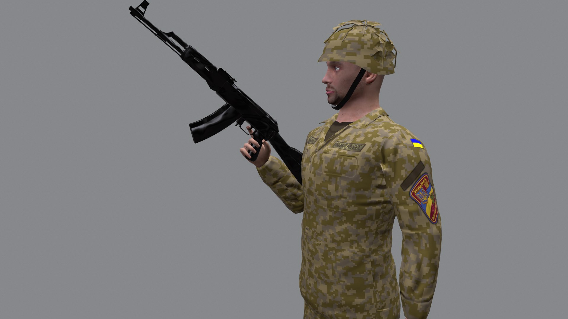3d Model Soldier Rig