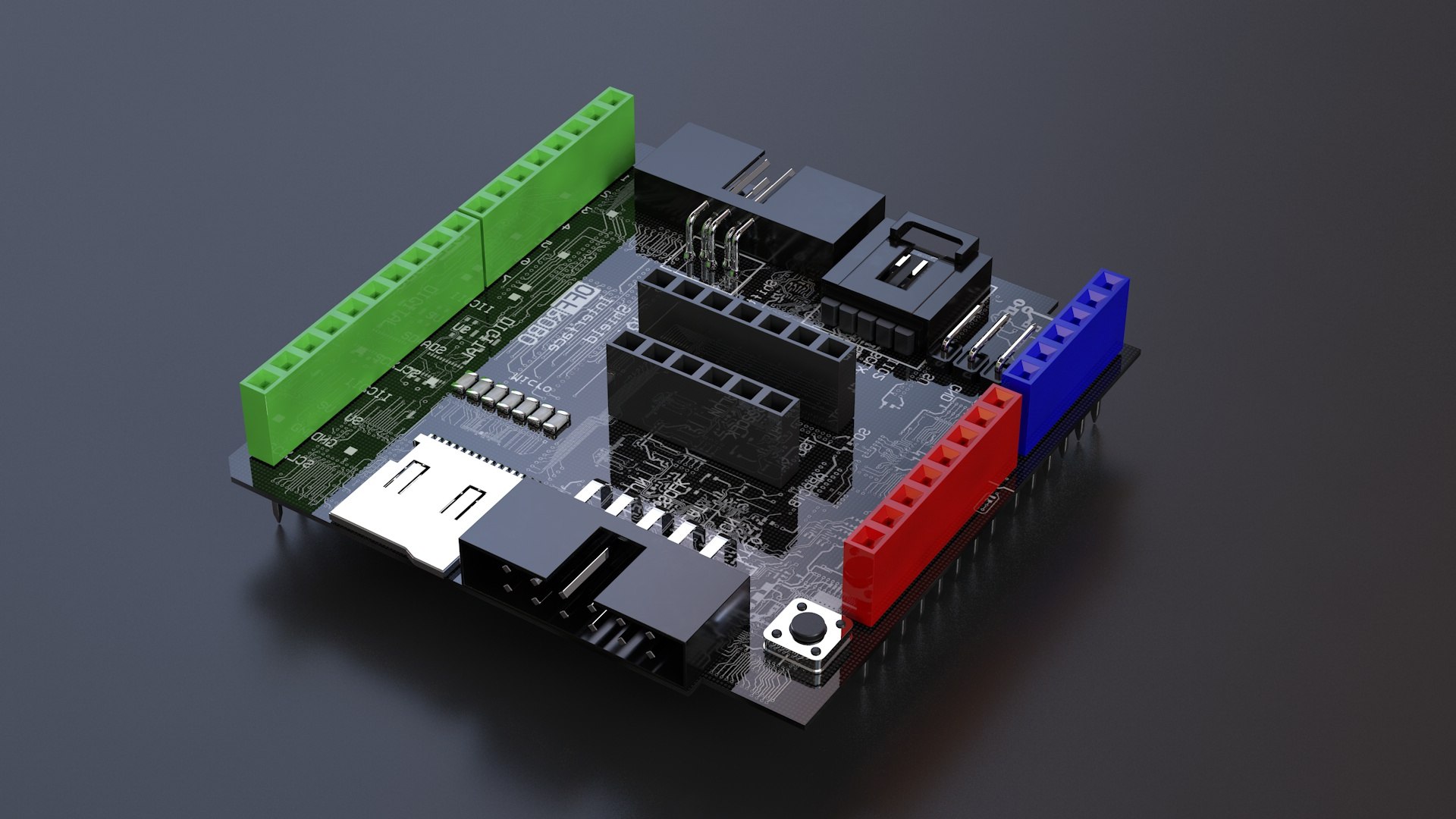 3D Chip Computer Circuit - TurboSquid 1277766