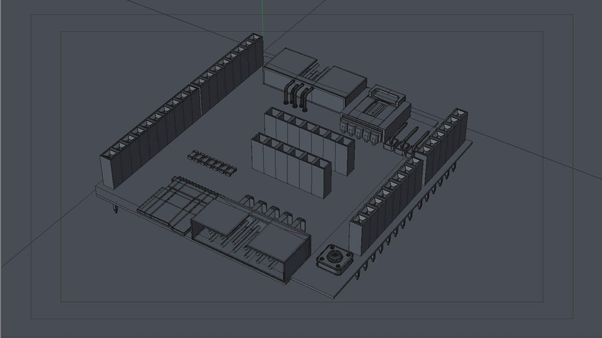 3D Chip Computer Circuit - TurboSquid 1277766