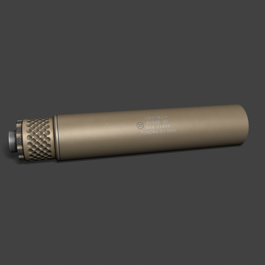 Gemtech Tundra-sv 9mm Tan 3d Max