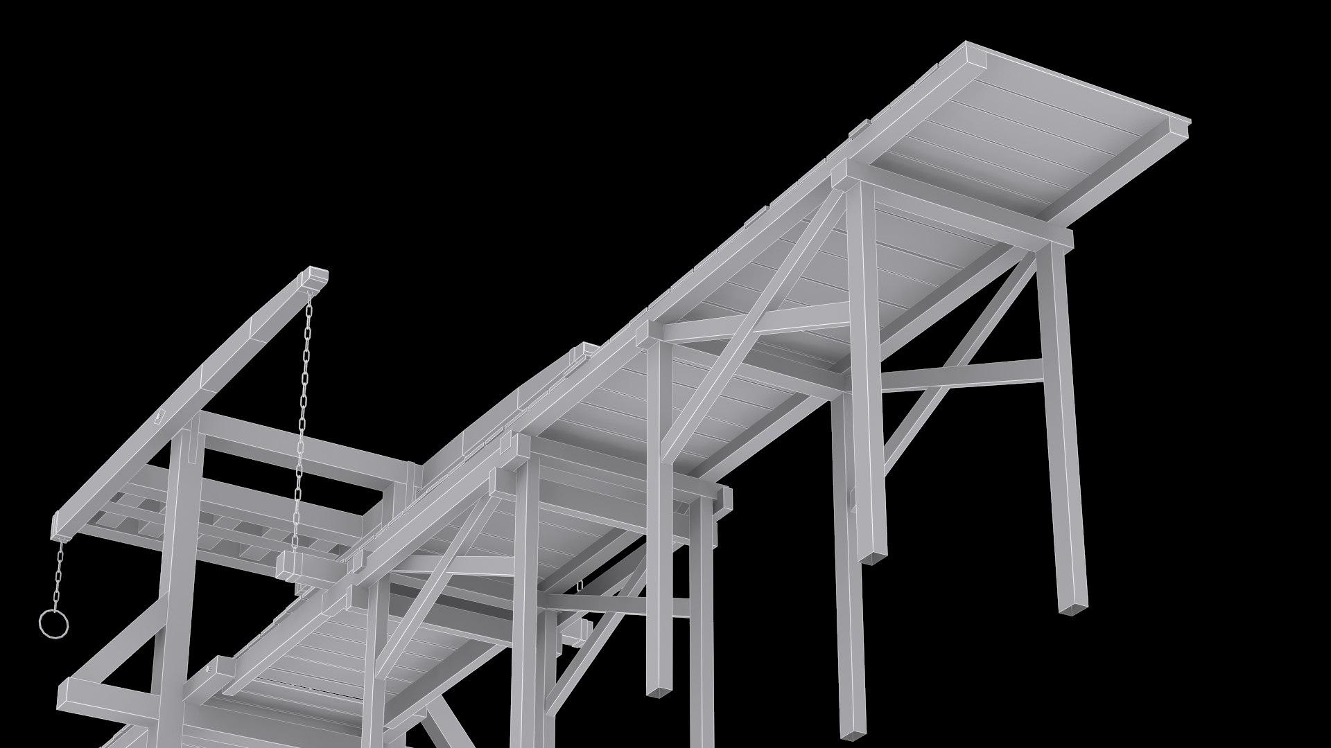 3D Model Medieval Drawbridge - TurboSquid 1494217