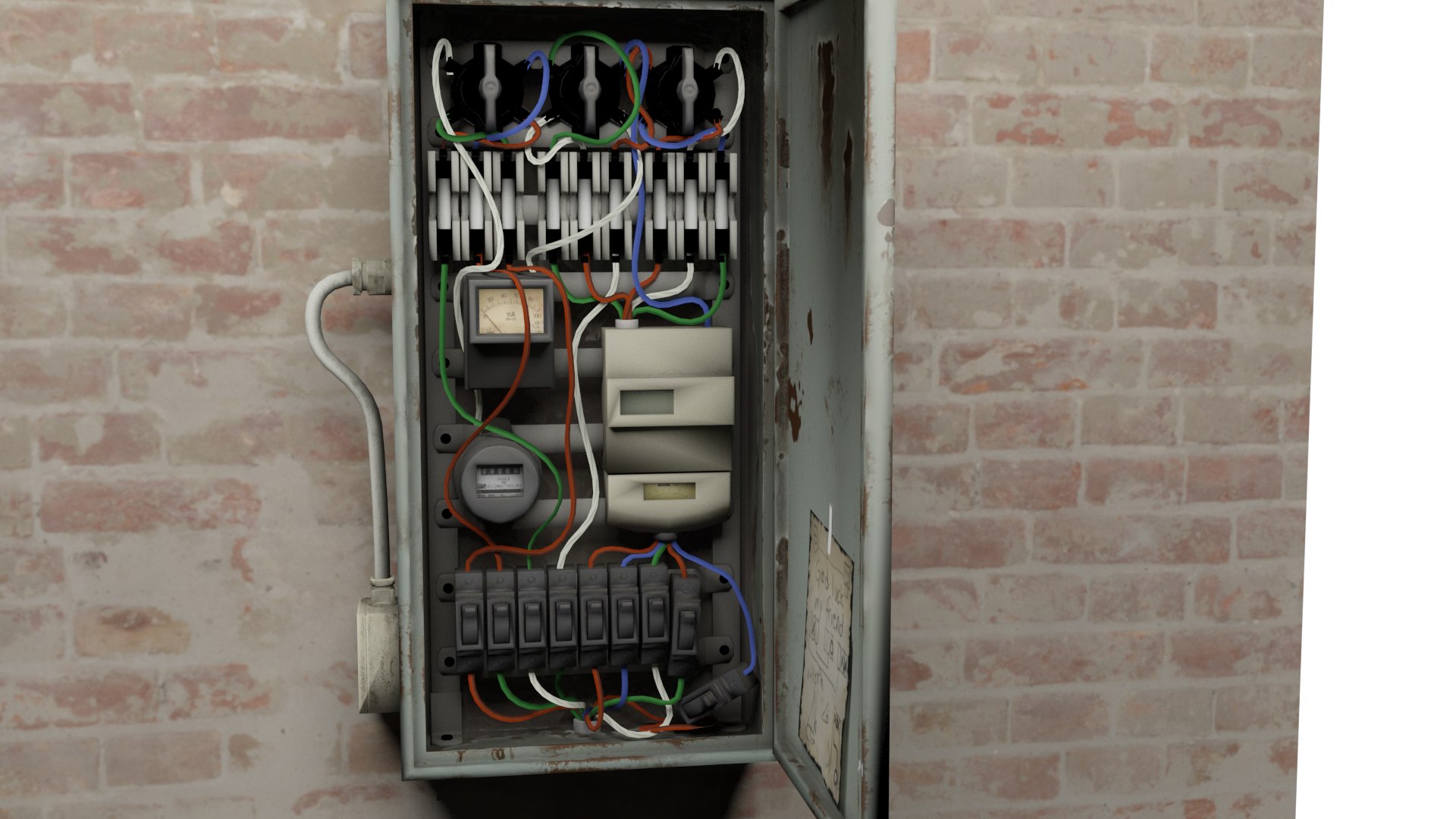 Free 3D Fuse Box Model - TurboSquid 2198384