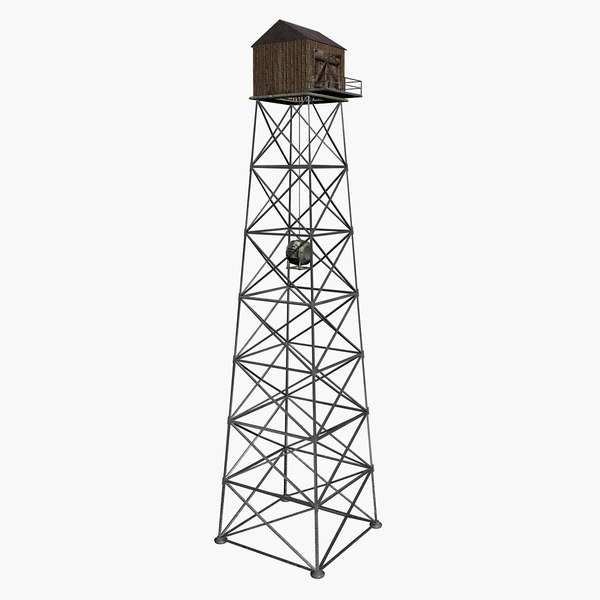 modelo 3d Prueba nuclear Trinity de 1945, bajo nivel de polígonos ...