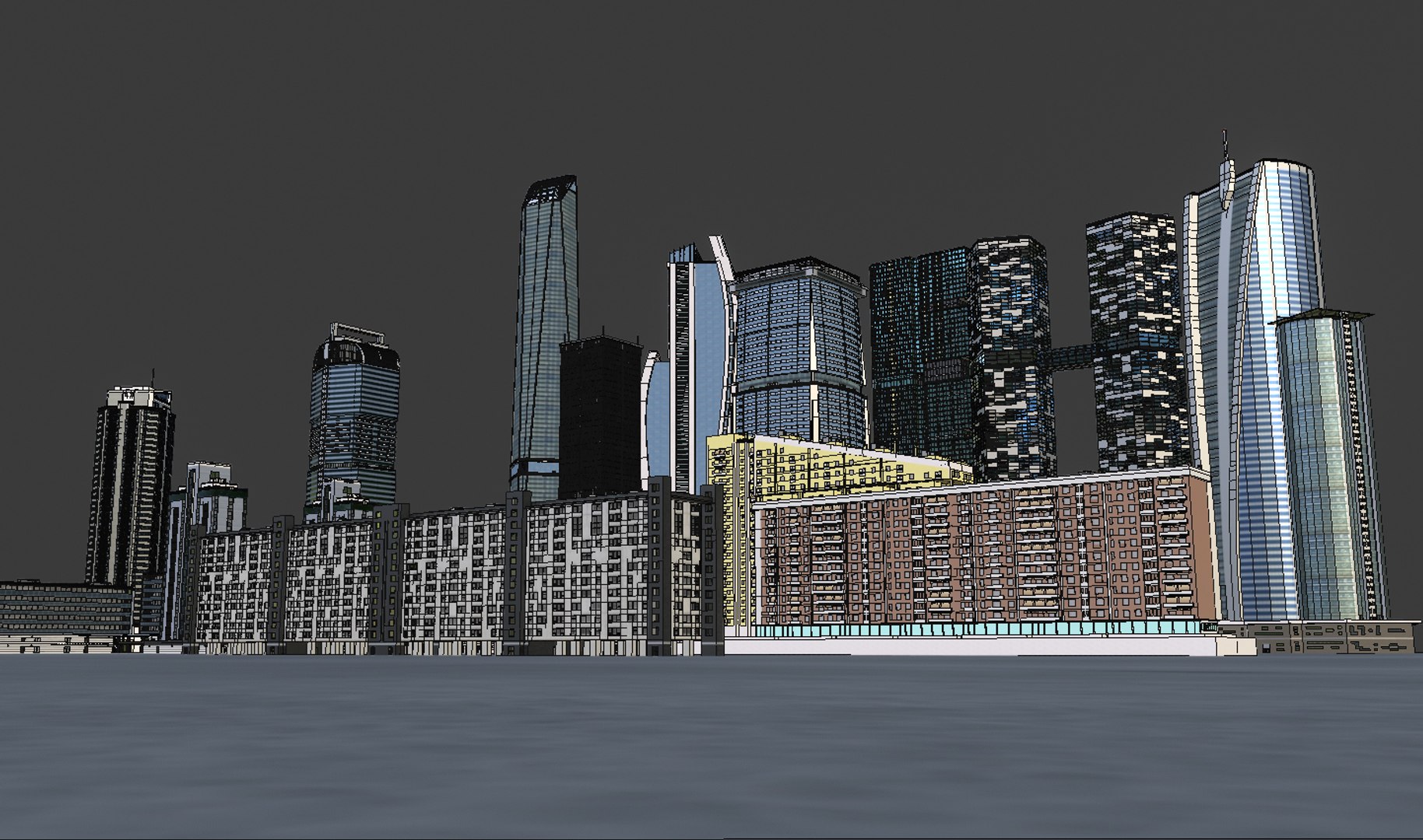 3D Model Buildings Skyscrapers - TurboSquid 1455840