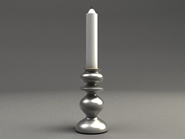 candle stick candlestick 3d model