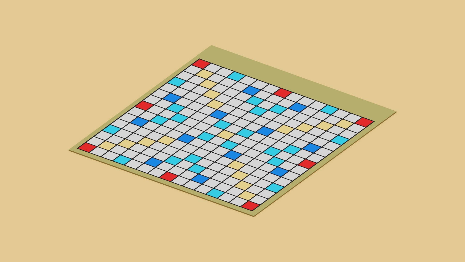 3D Model Voxel Scrabble Game - TurboSquid 1870974