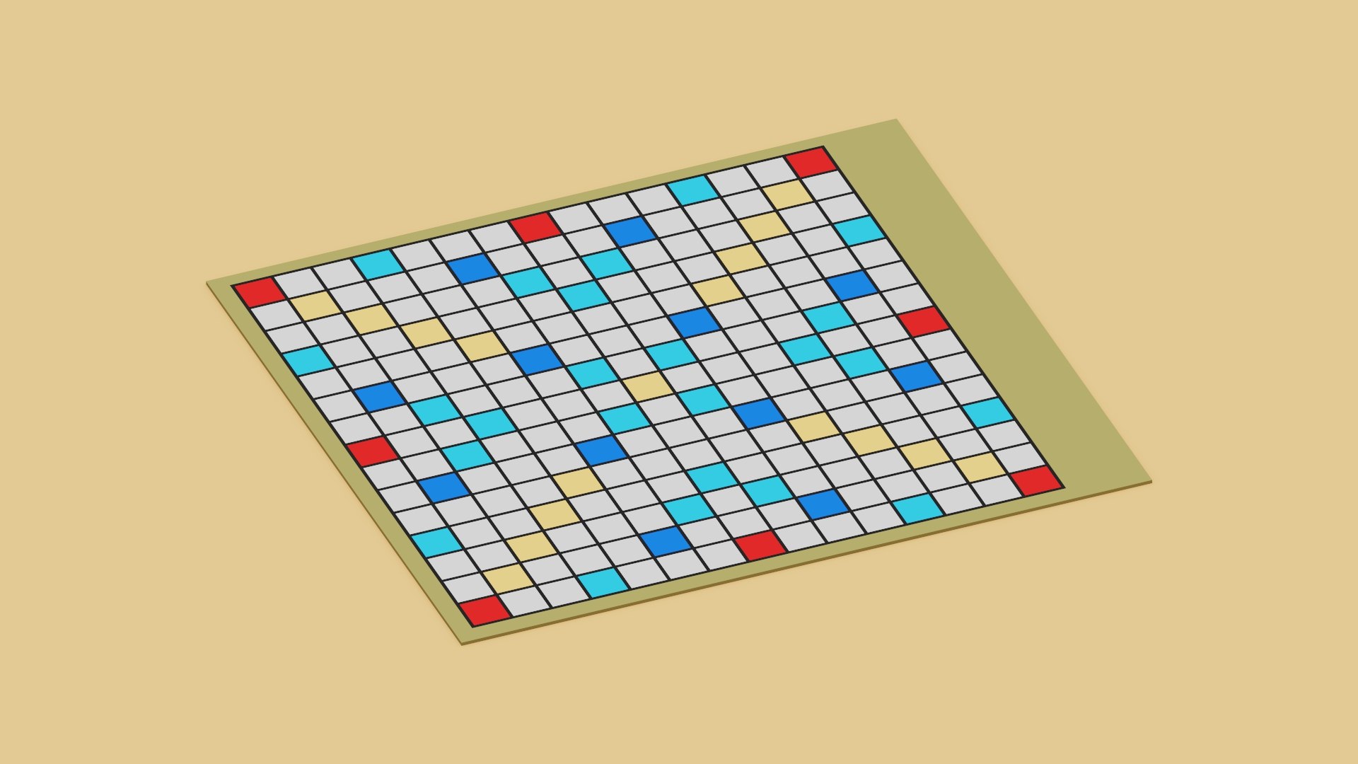 3D model Voxel Scrabble Game - TurboSquid 1870974