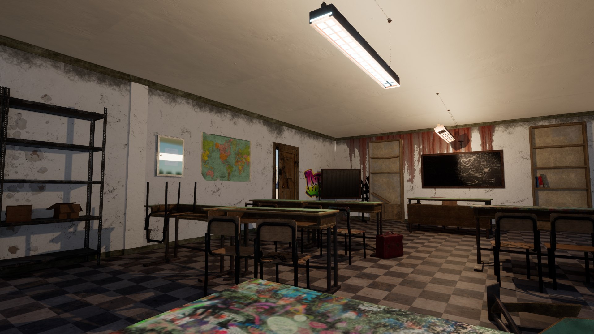 3D Abandoned High School - Unreal Engine UE4 Model - TurboSquid 1902590