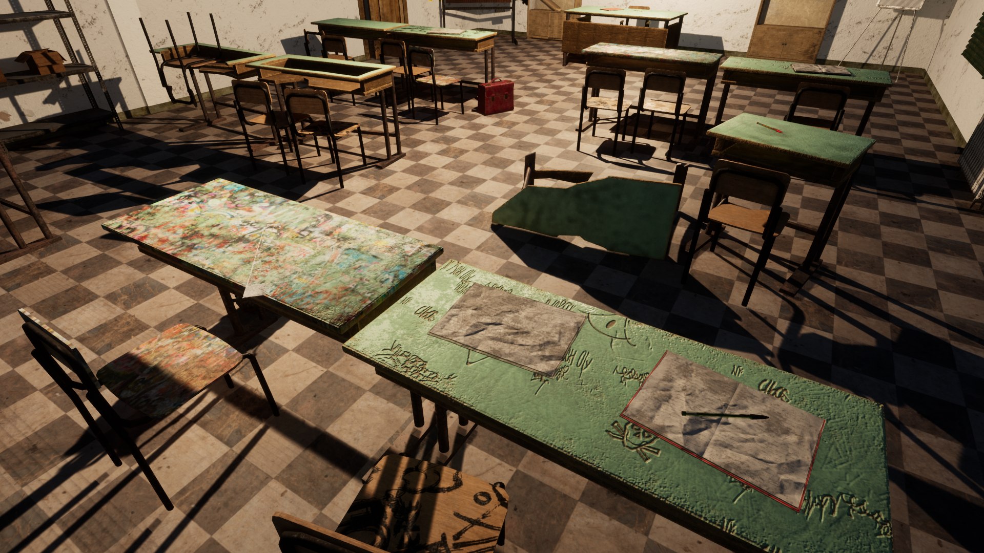 3D Abandoned High School - Unreal Engine UE4 Model - TurboSquid 1902590