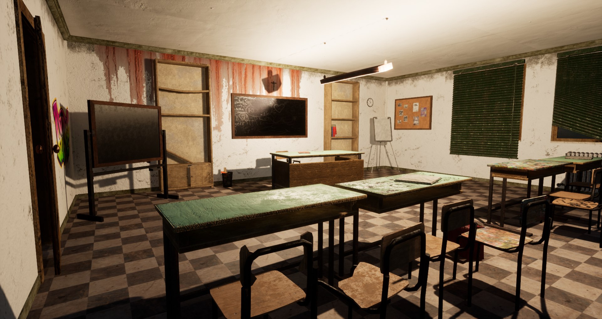 3D Abandoned High School - Unreal Engine UE4 Model - TurboSquid 1902590