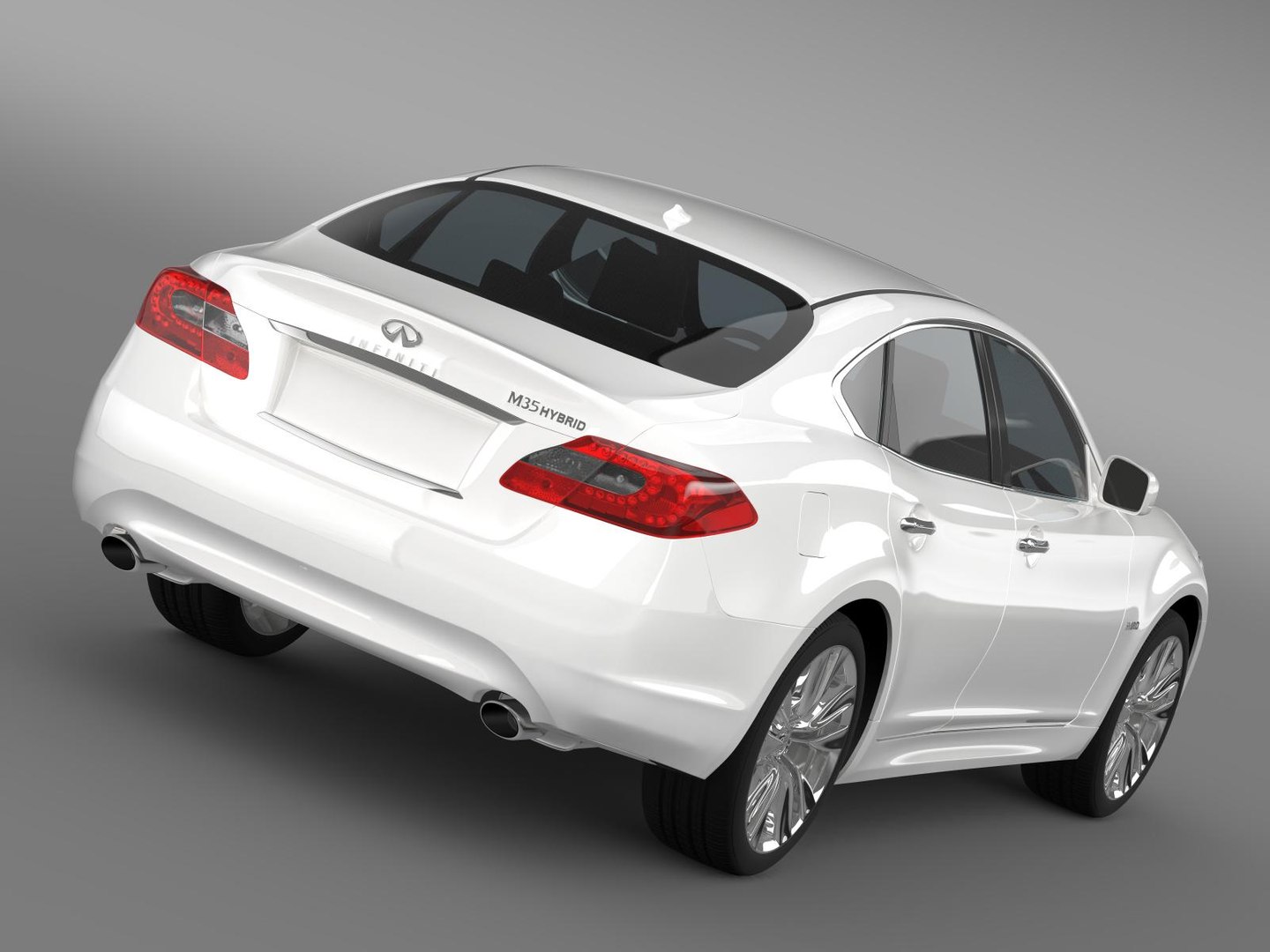 3d Model Infiniti M35h Y51 2013