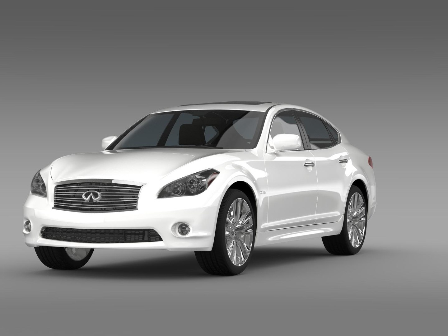 3d Model Infiniti M35h Y51 2013