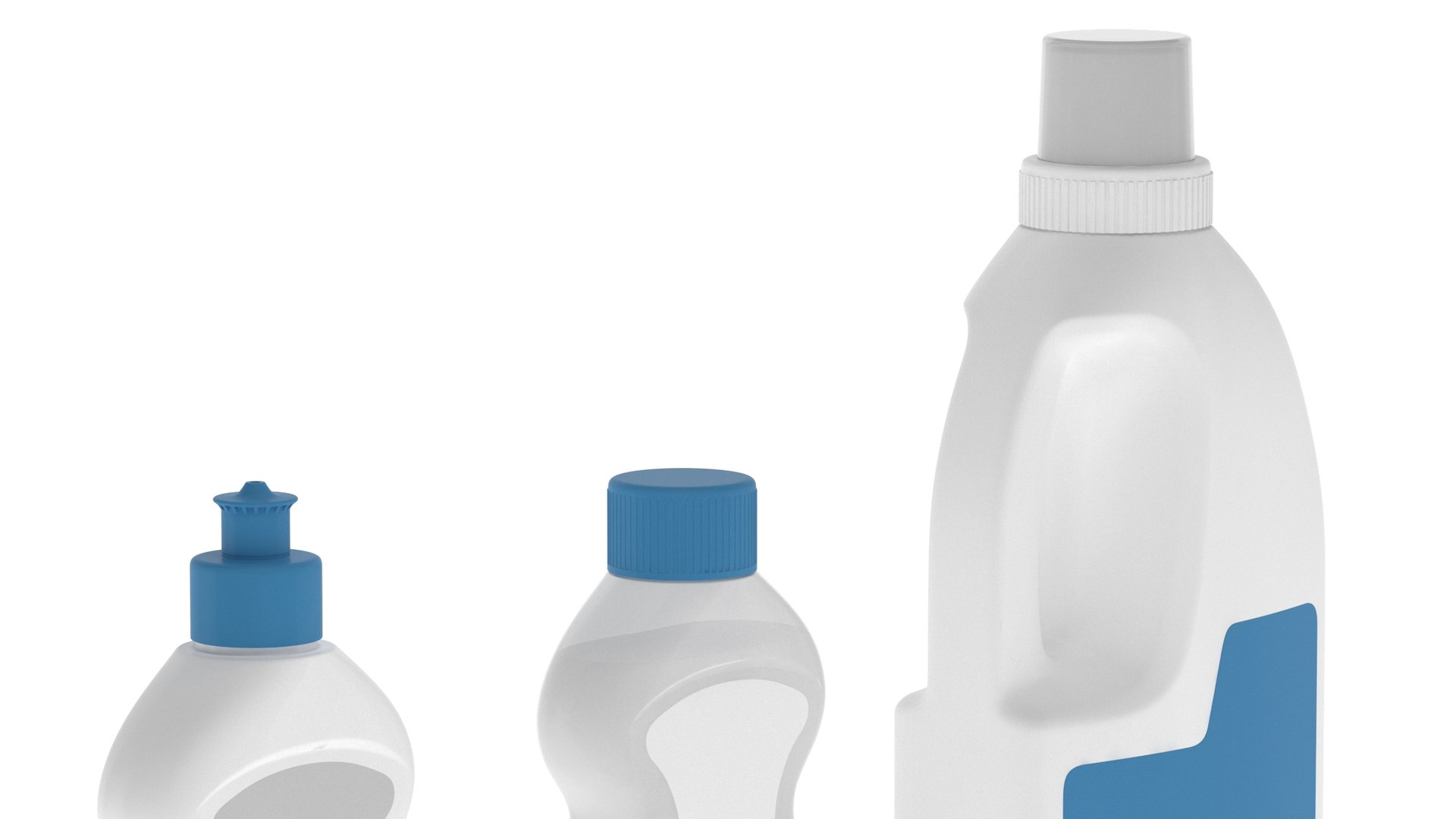 3D Model Bottles Generic Set - TurboSquid 2128129