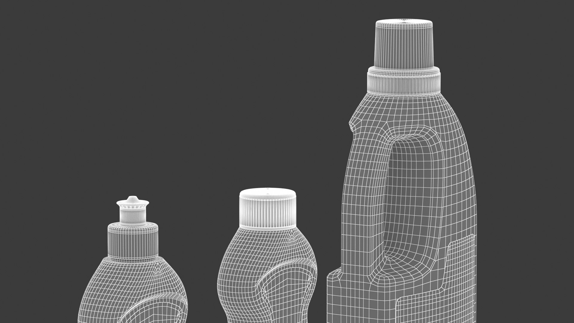 3D Model Bottles Generic Set - TurboSquid 2128129