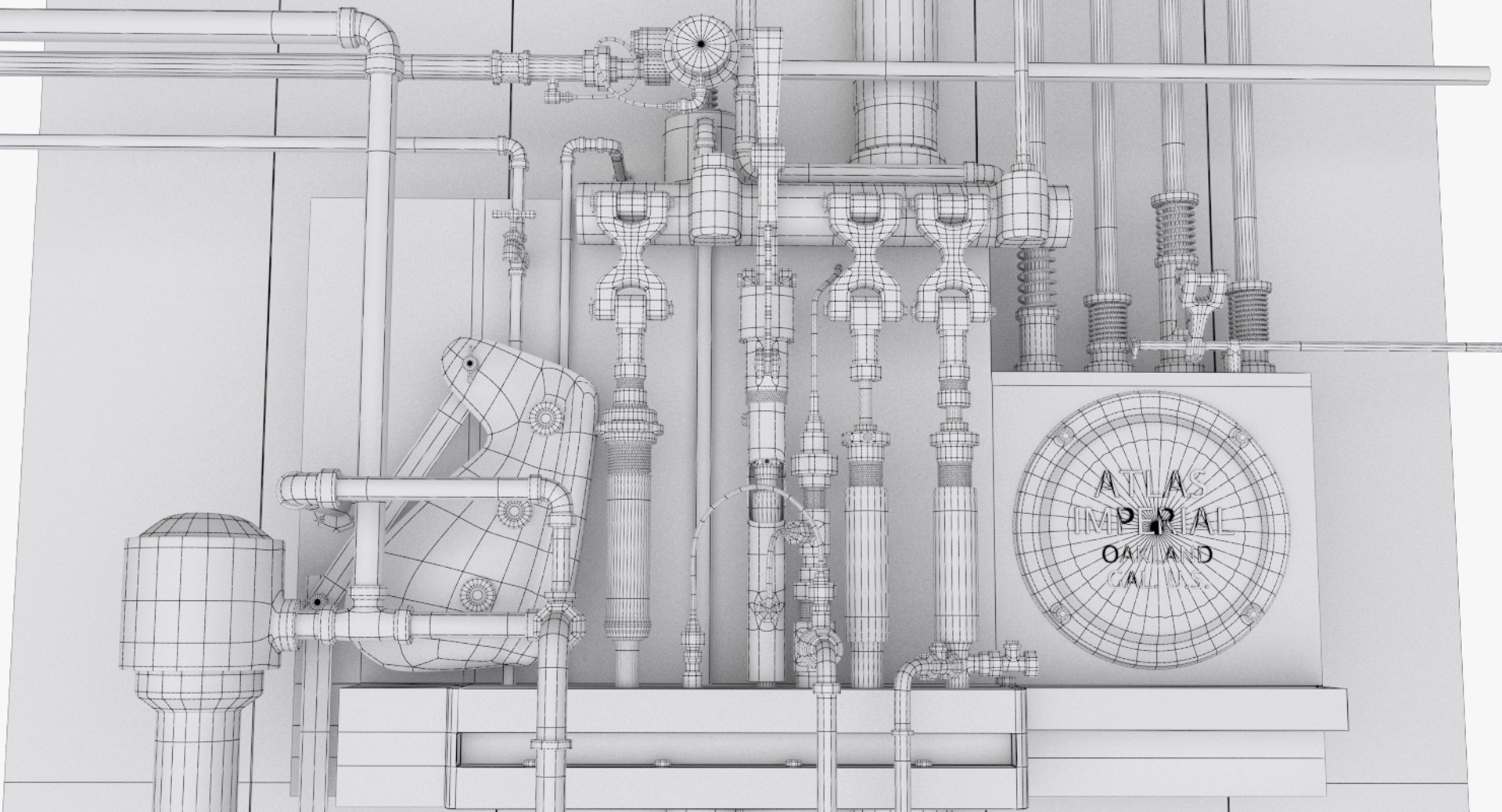 Industrial Installation 3D Model - TurboSquid 1300371