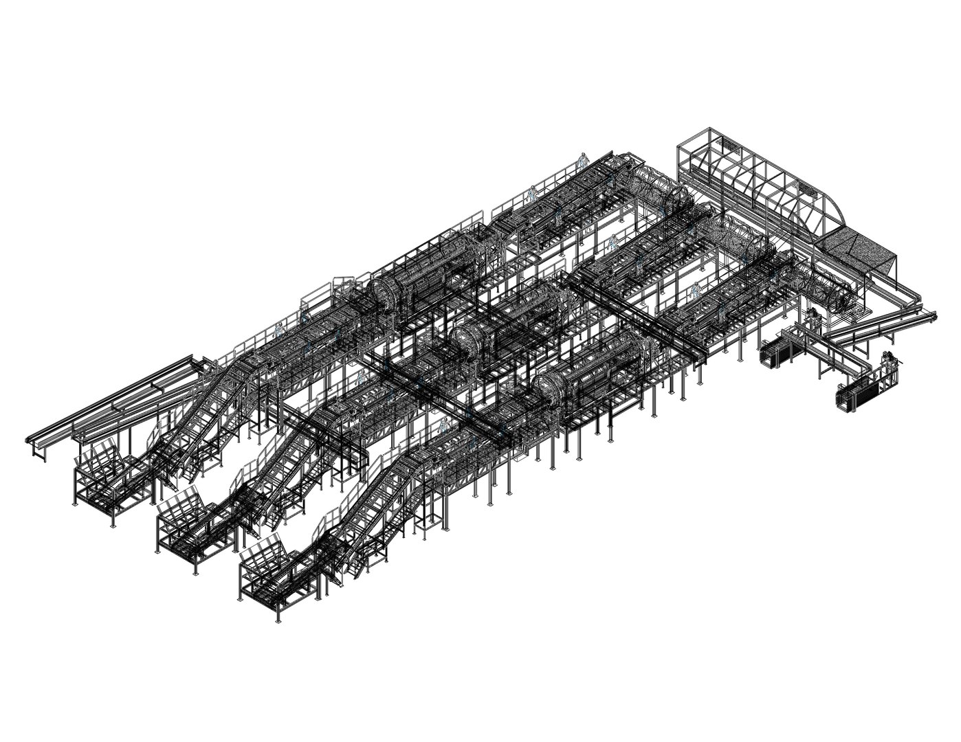 Sorting Plants For Municipal Solid Waste 3D - TurboSquid 2156615