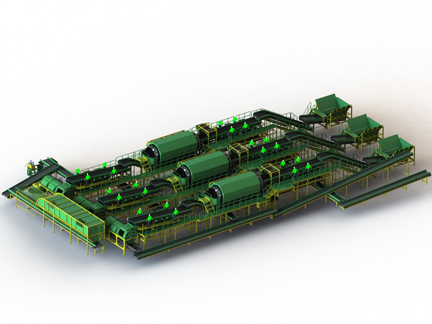 Sorting Plants For Municipal Solid Waste 3D - TurboSquid 2156615
