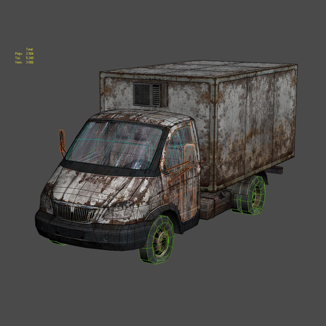 3d model car qaz 3302-qazel