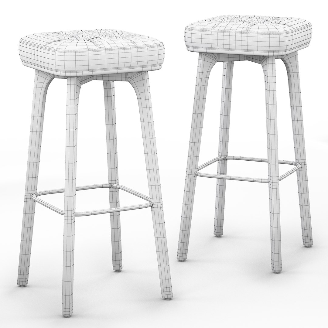 Cult Furniture Winchester Bar Stool 3D Model - TurboSquid 2173623