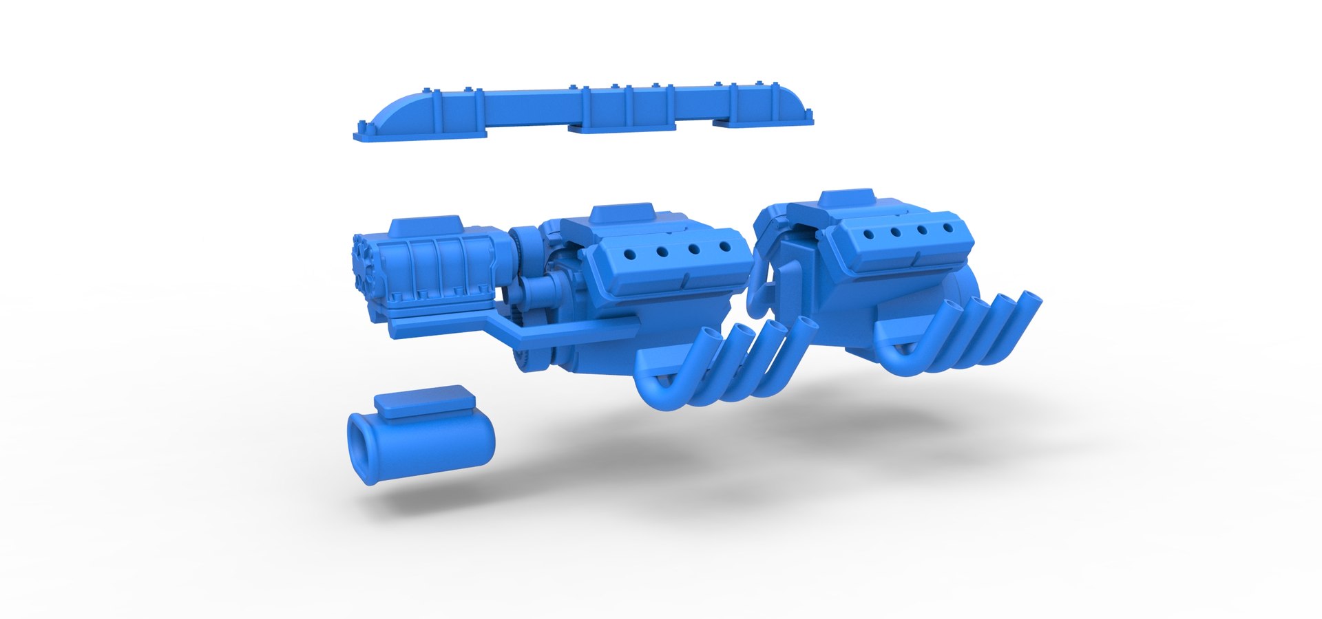 Diecast Engine 2 V8 Version 3 Scale 1 To 25 Model - TurboSquid 2073004