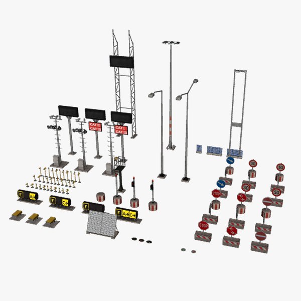 Airport digital signage model - TurboSquid 1547621