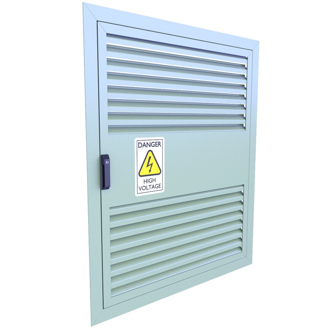 Industrial Substation Door 1 3D - TurboSquid 2096191