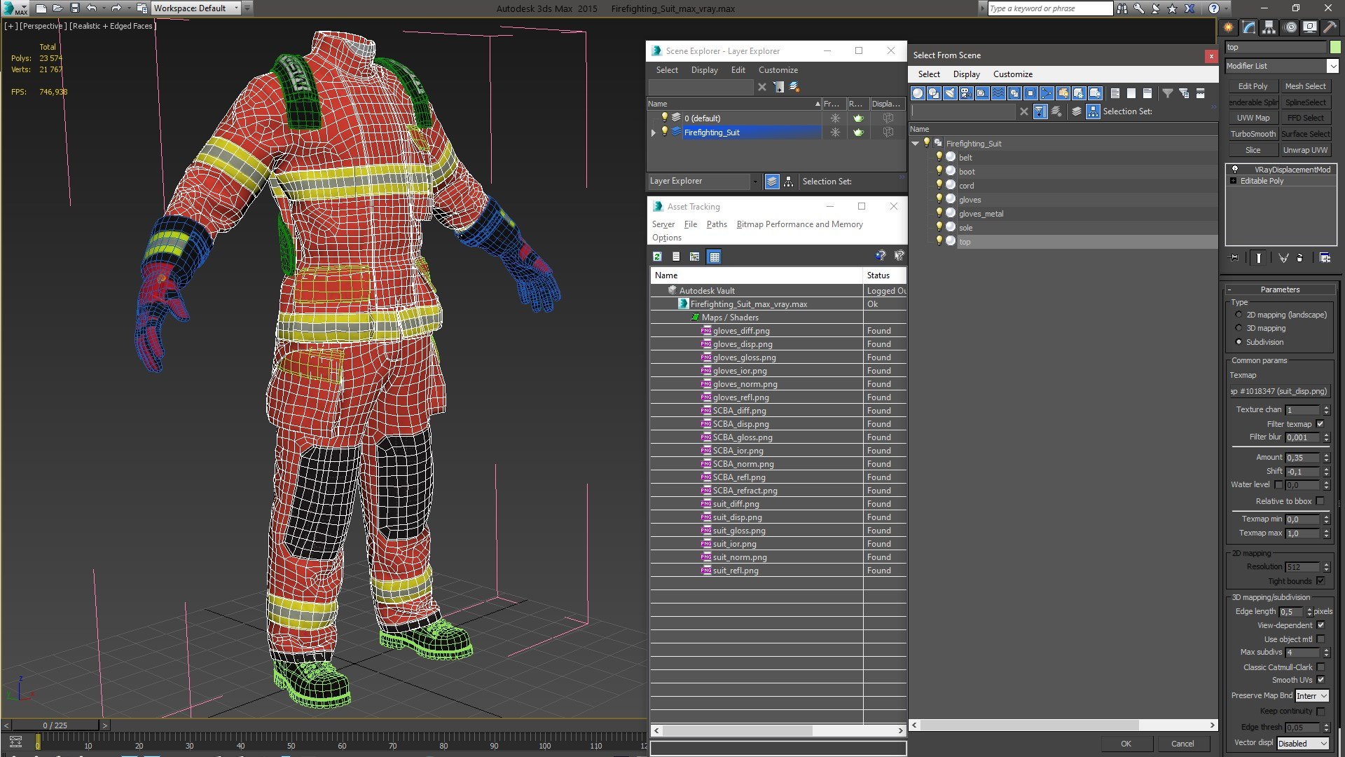 3D firefighting suit model - TurboSquid 1684873