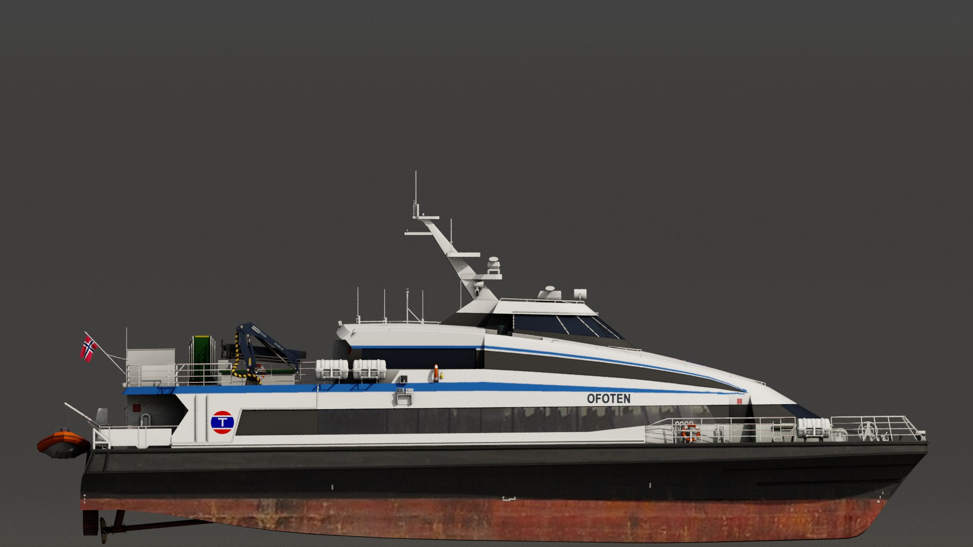 Highseed Passenger Craft 3D model - TurboSquid 2175095
