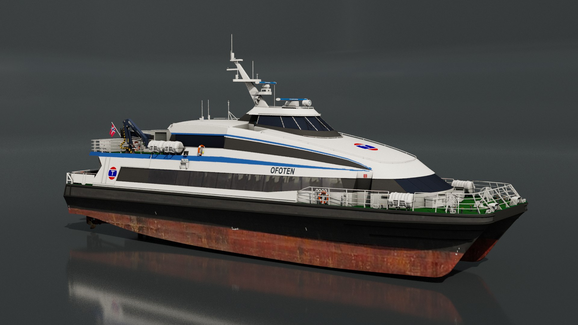 Highseed Passenger Craft 3D model - TurboSquid 2175095