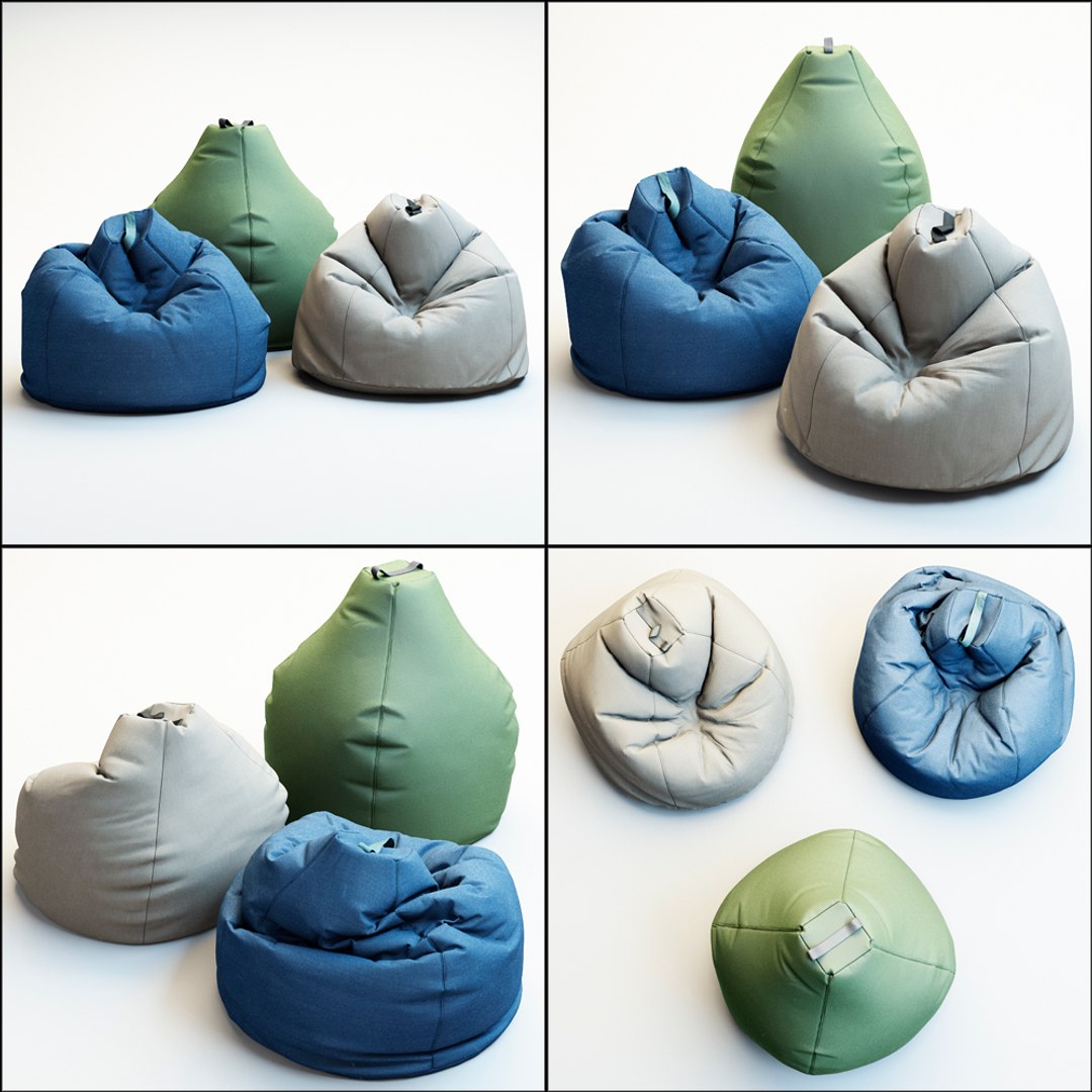 3D bean bag esprit model - TurboSquid 1213990