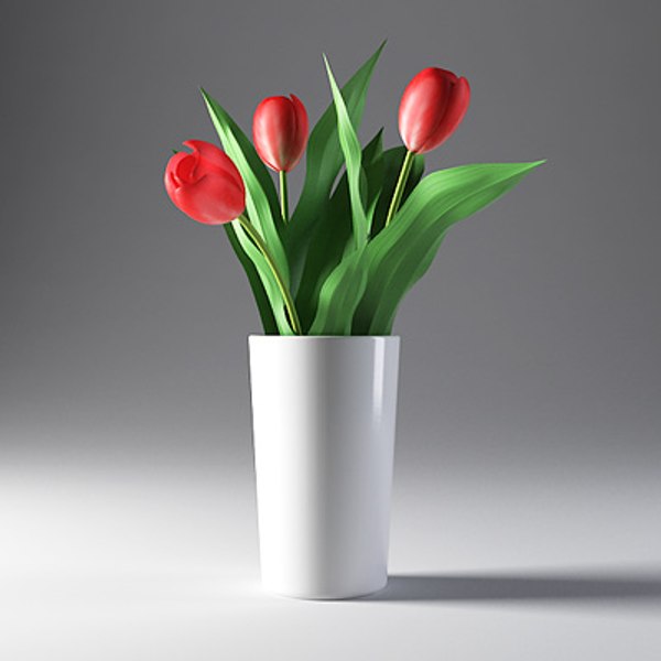 3d tulip flower model