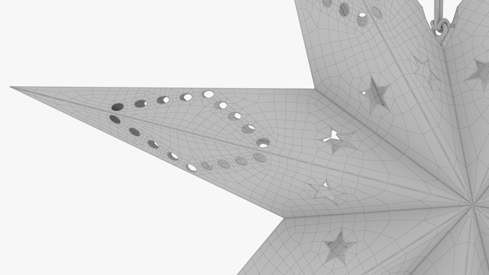 Hanging Christmas Paper Star V3 3D Model - TurboSquid 2321349