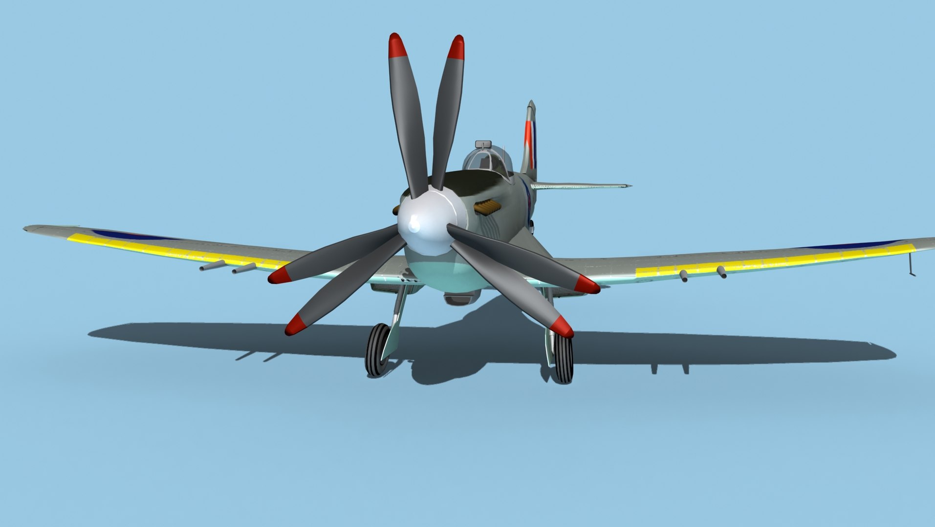 Supermarine Spitfire Mk XXIV V01 3D - TurboSquid 1926332