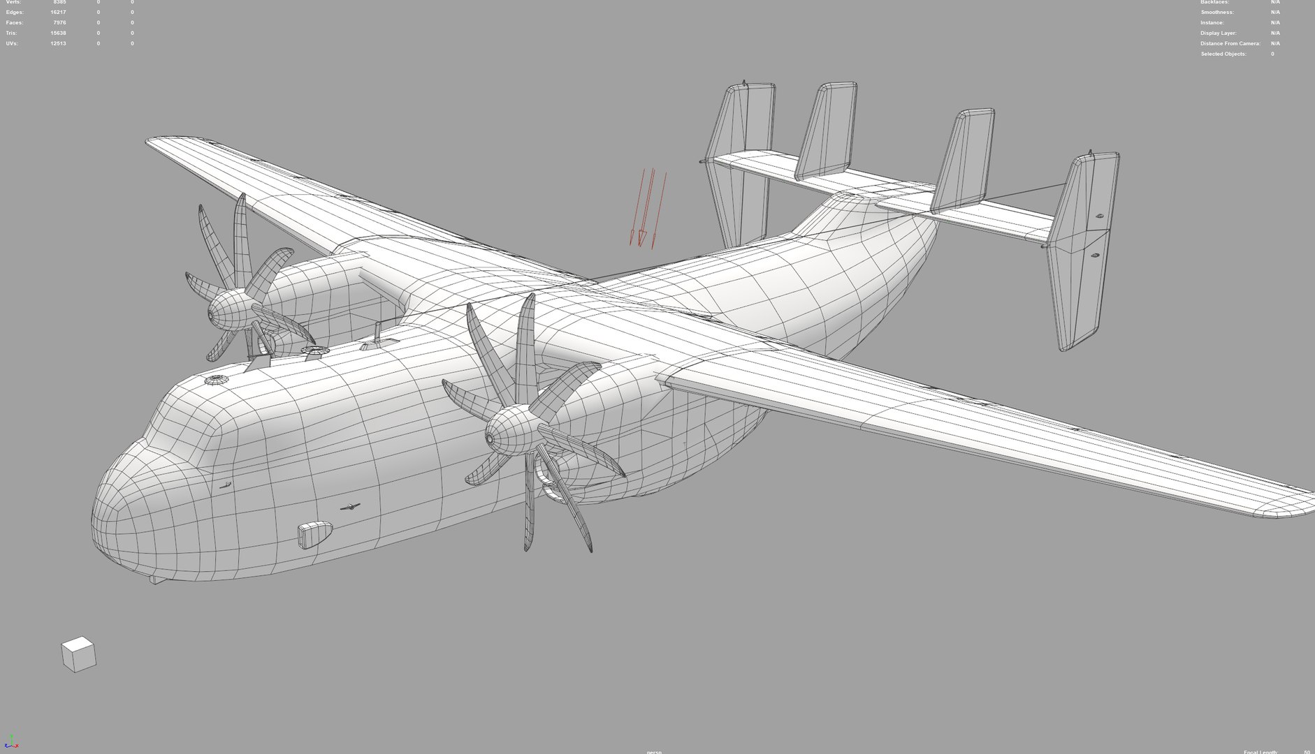 C-2a Greyhound 3d Model