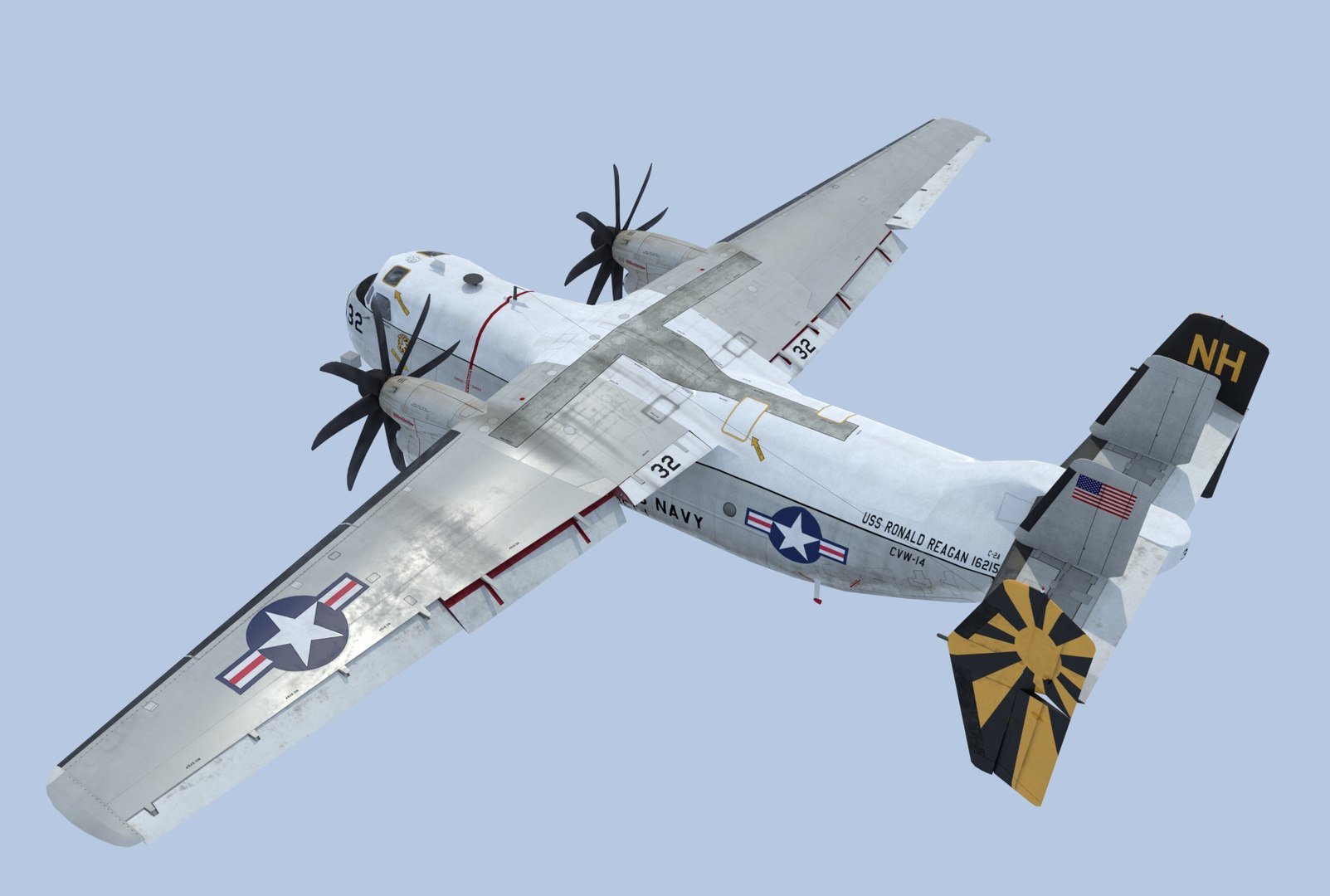 C-2a Greyhound 3d Model