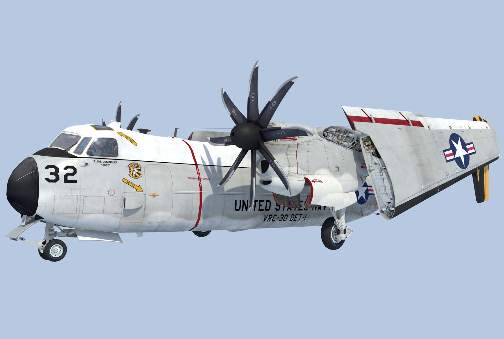 C-2a Greyhound 3d Model