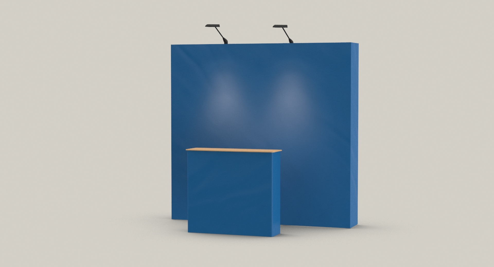 Booth-and-backdrop-01----blue 3D Model - TurboSquid 1192707